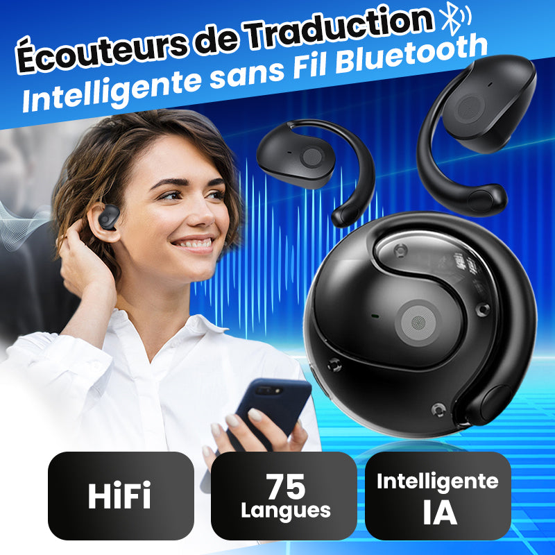 🔥2026 HOT SALE🎧Écouteurs de Traduction Intelligente sans Fil Bluetooth ...